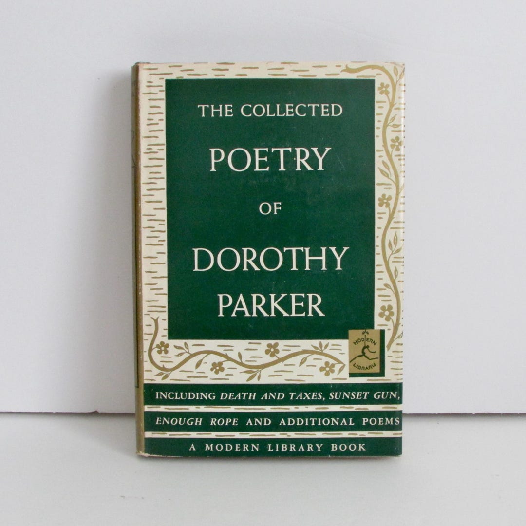 The Collected Poetry of Dorothy Parker 1959 the Modern Library 1959 - Etsy