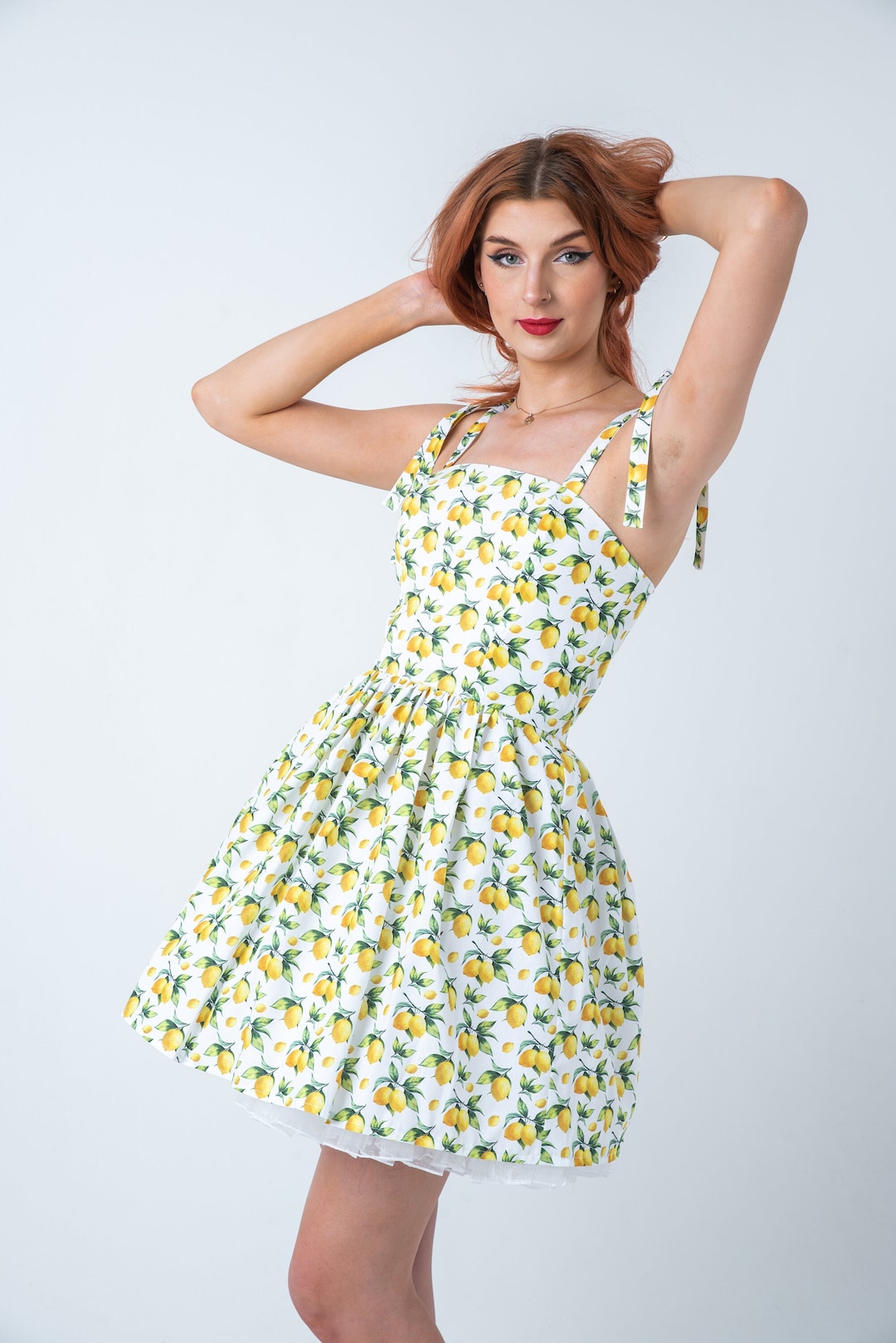 Lemon Dress-50s Pin up Summer - Etsy