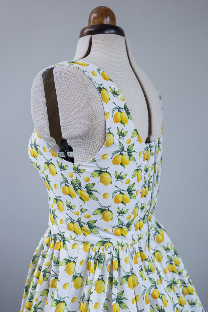 Lemons Dress-50s Pin up Rockabilly | Etsy