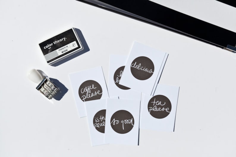 Digital Journal Cards Word Stamps No.5 - Etsy
