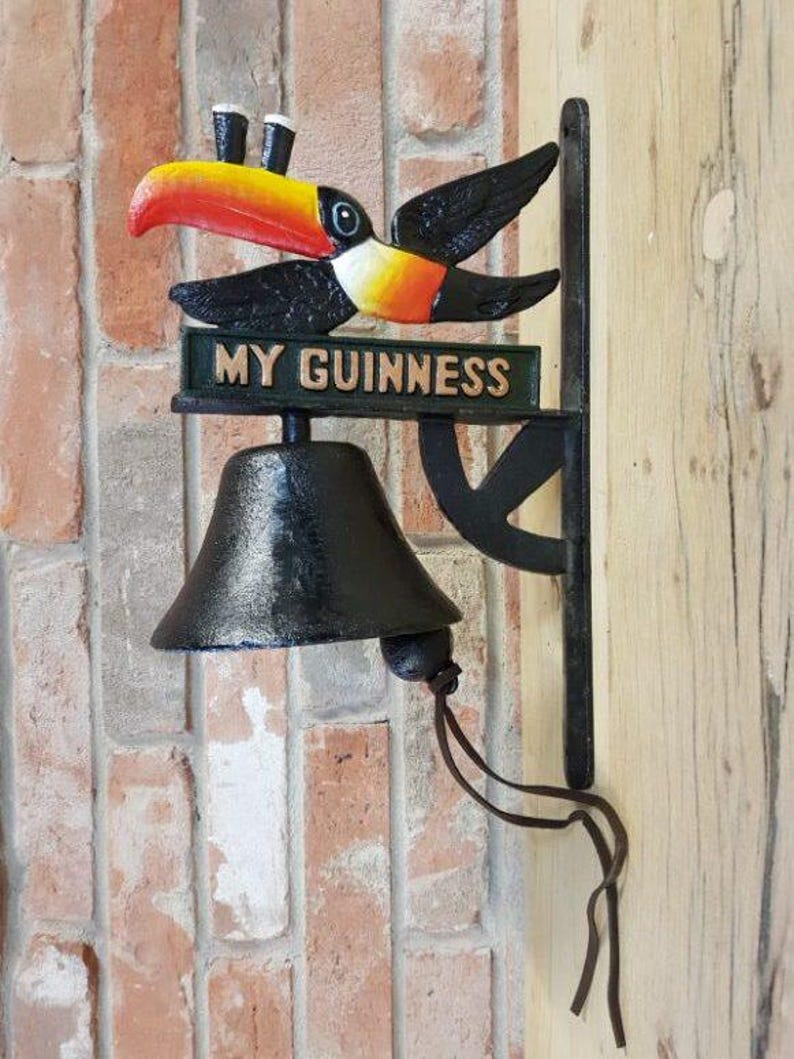 Guinness Toucan Cast Iron Bell - Etsy