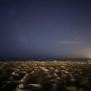 Starry Night Beach Photography – Coastal Seascape Wall Art (digital ...