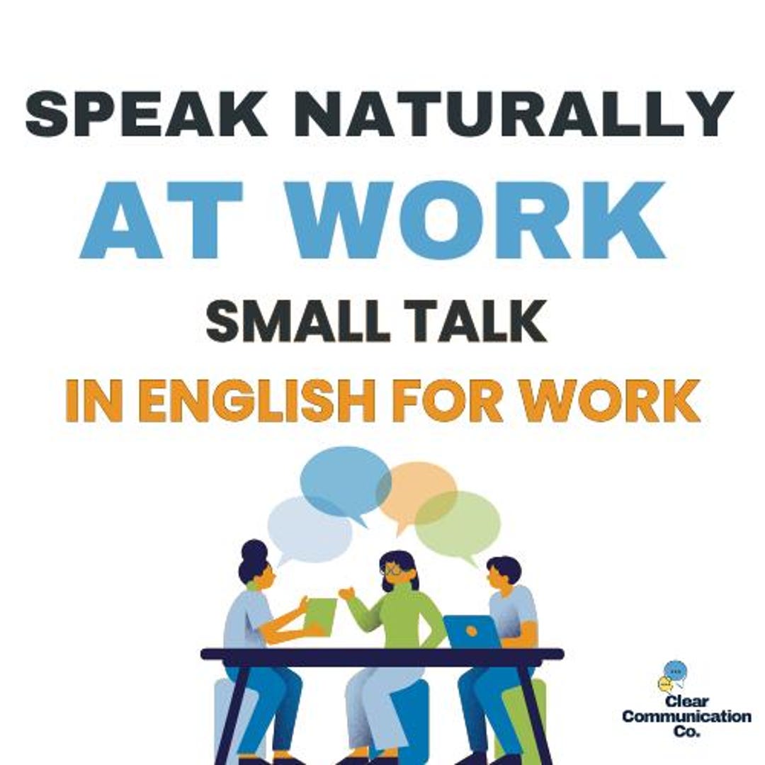 Business English Small Talk Guide | Speak Naturally at Work (PDF) - Etsy
