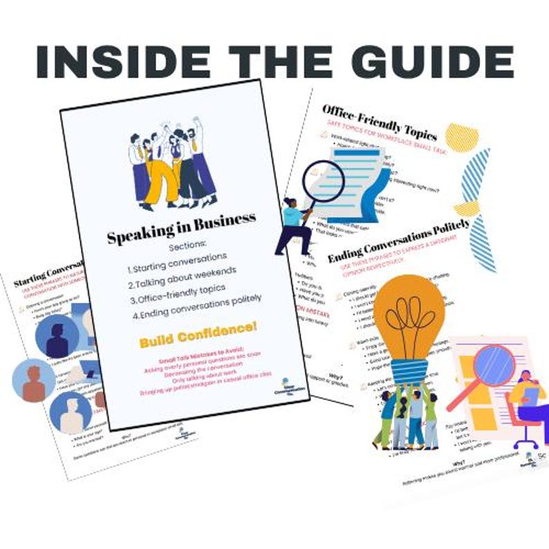 Business English Small Talk Guide | Speak Naturally at Work (PDF) - Etsy