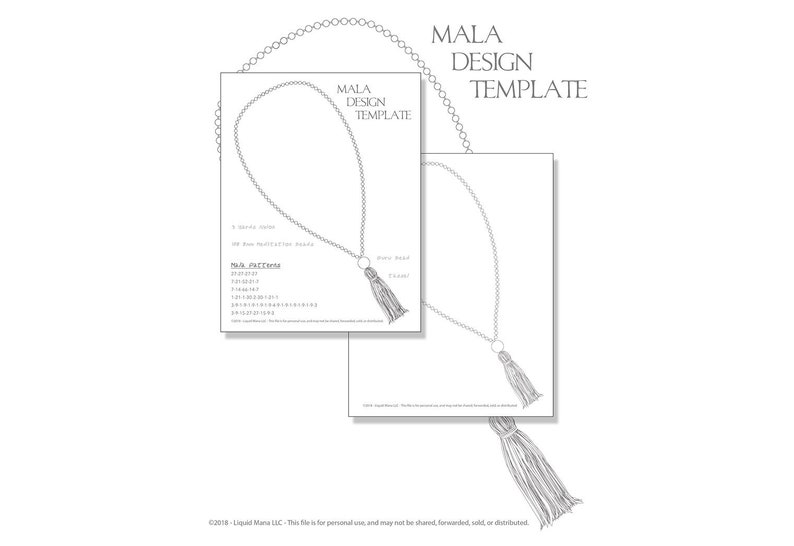 Mala Design Template - Etsy