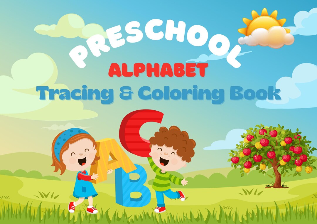 Preschool Alphabet and Tracing Booklet - Etsy