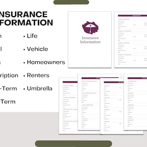 Life Binder, Home Management Binder, Emergency Binder, Life Organizer ...