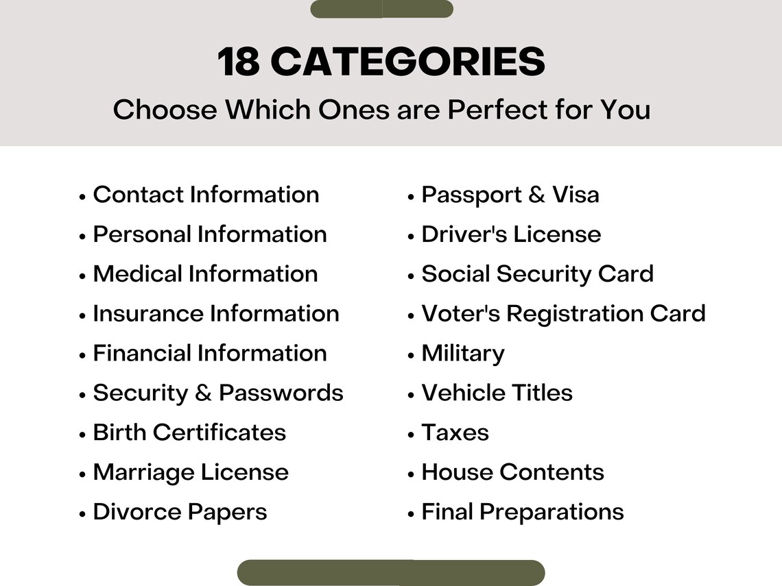 Life Binder Home Management Binder Emergency Binder Life - Etsy