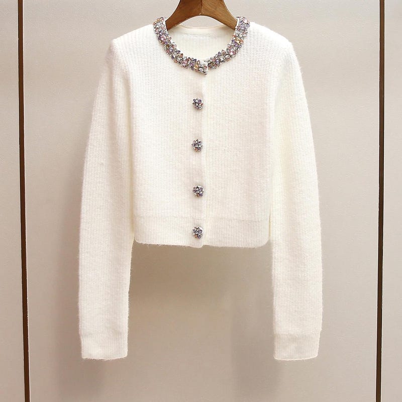 Cropped Dressy Sweater - Etsy UK