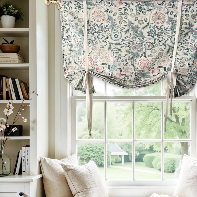Scalloped Linen Valance - Etsy