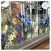 Botanical Springtime Flower Window Cling Decal. Crocuses, Ferns ...