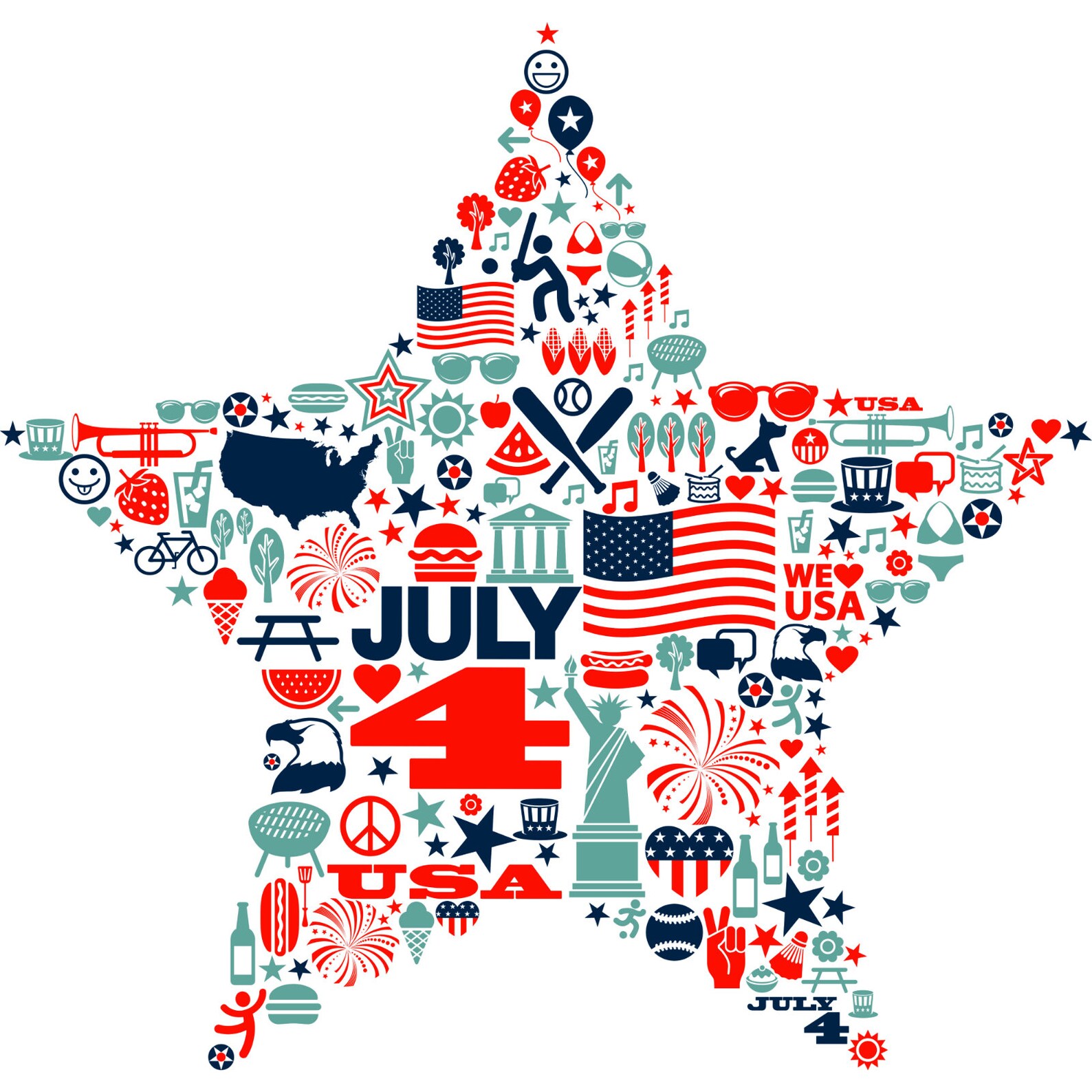 Patriotic 4th of July Star Window Cling Patriotic Window - Etsy