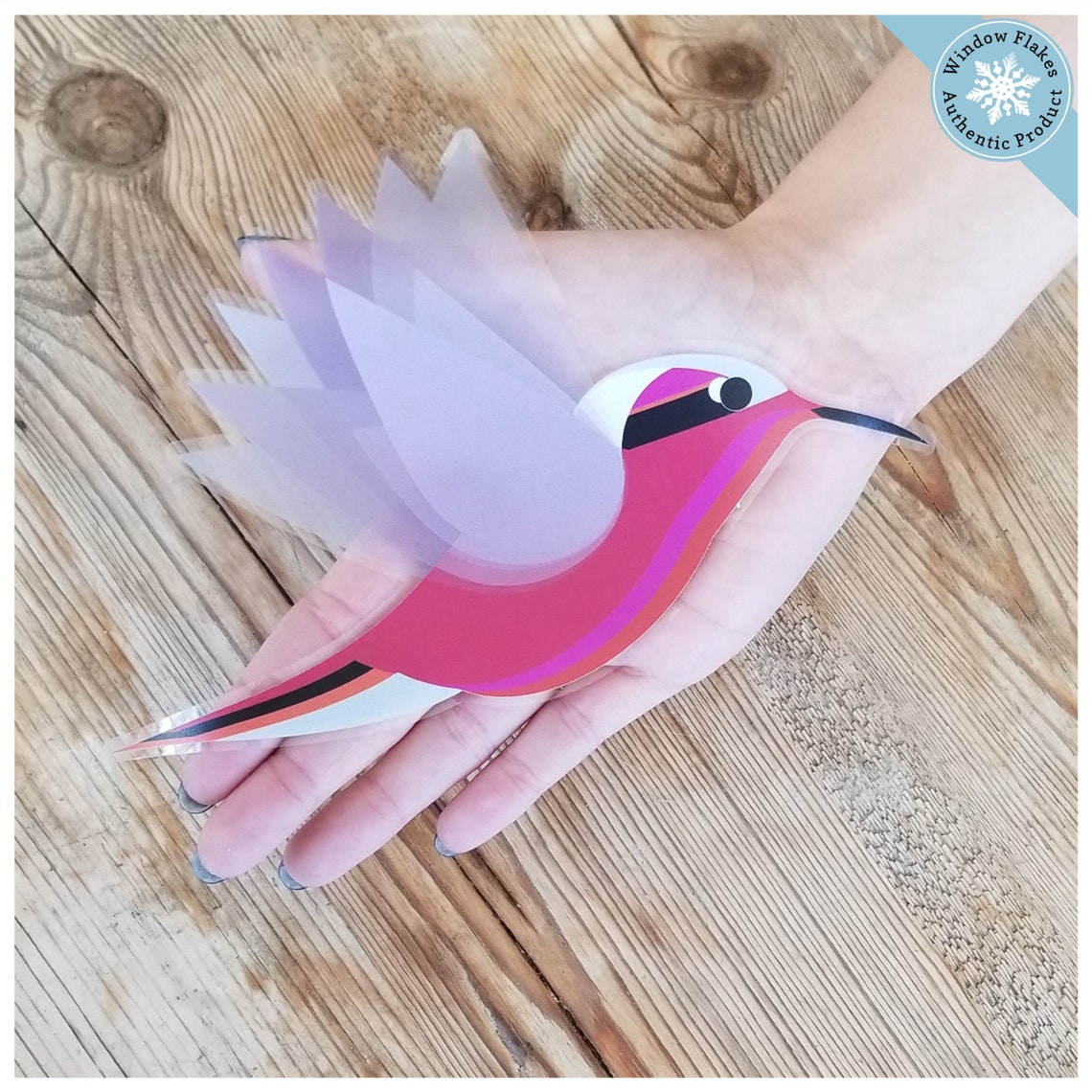 Illustrated Hummingbird Window Clings Set of 8 Spring - Etsy