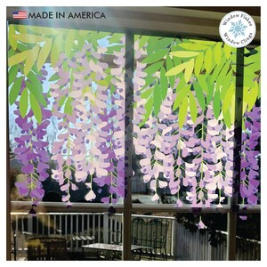 Wisteria Window Cling Borders - Etsy