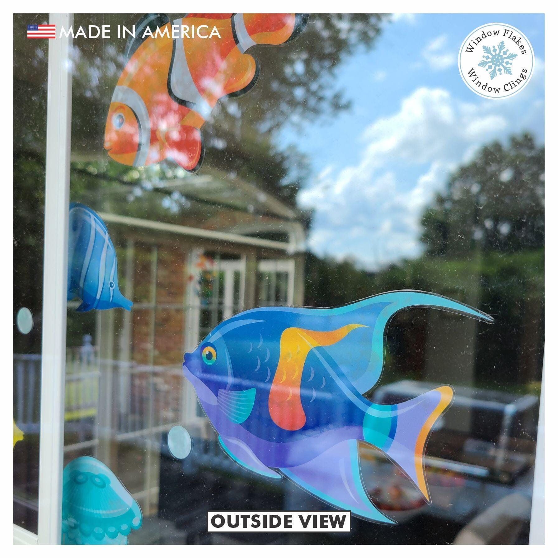 Tropical Fish Decals for Windows, Shower Doors, Glass Panels or Kids ...
