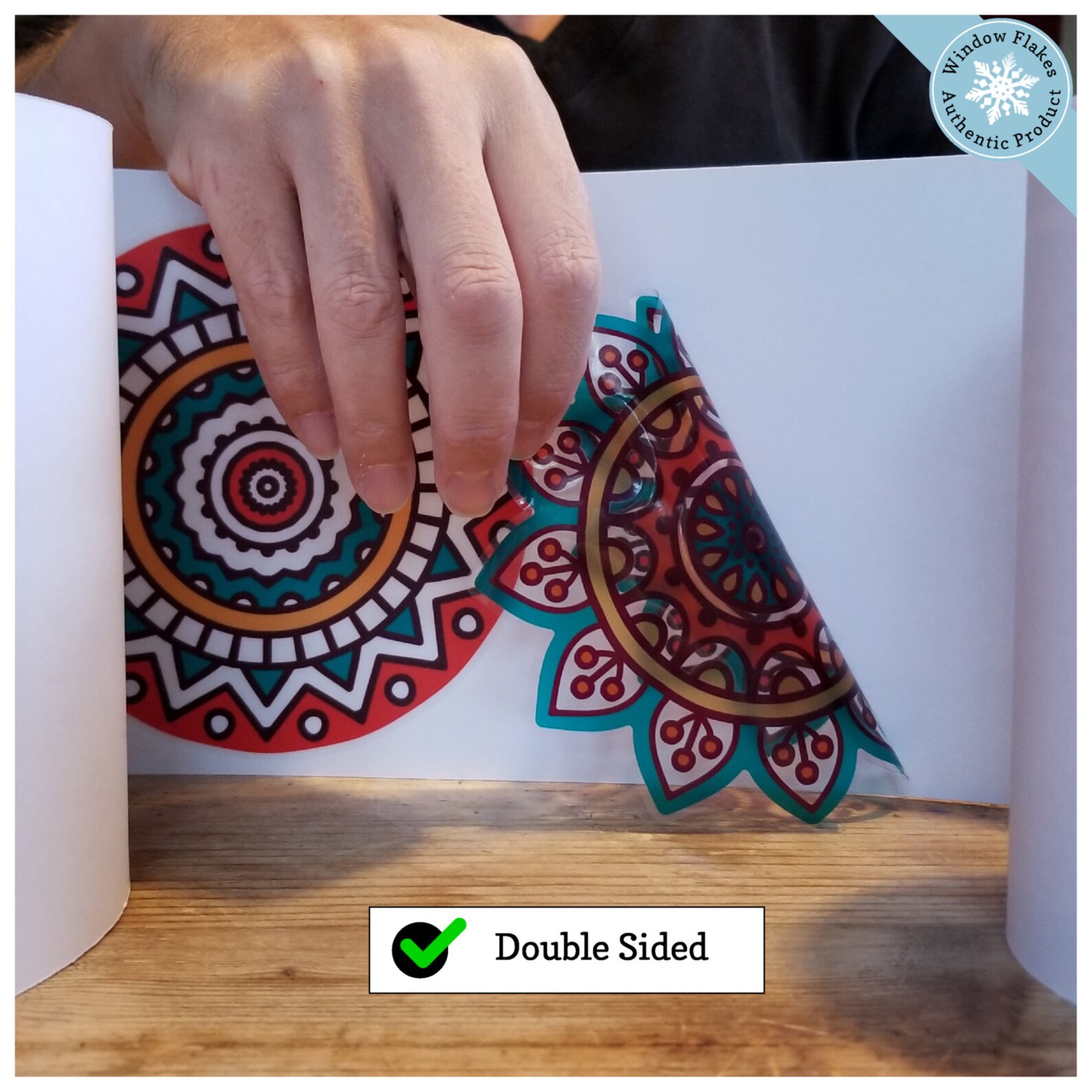 Mandala Sun Catchers Window Clings set of 8 Stained Glass - Etsy