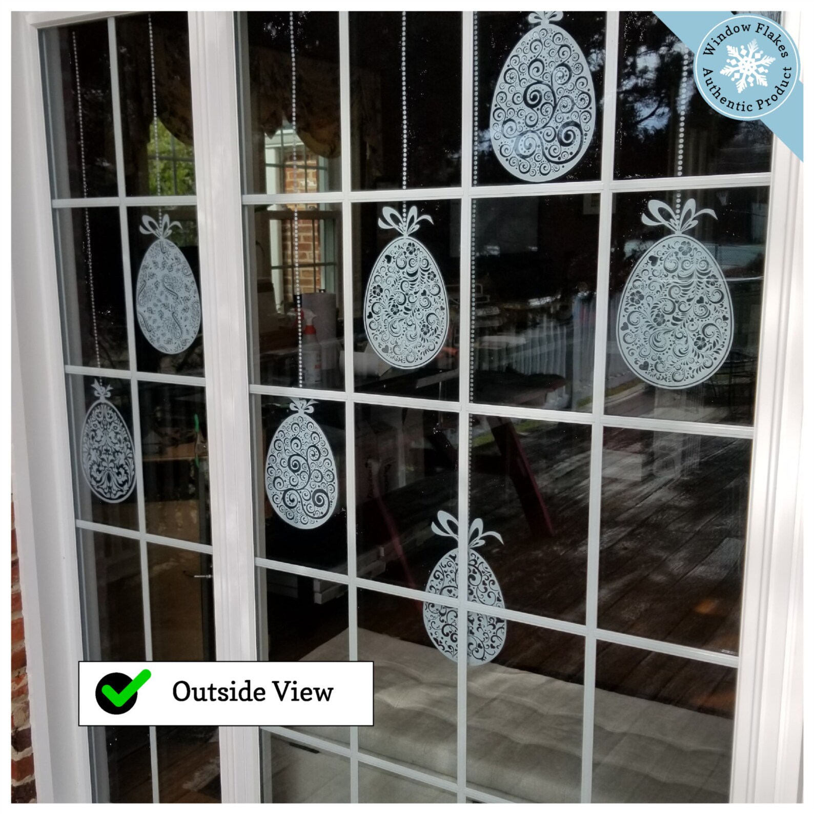 Hanging Easter Egg Window Clings | Etsy