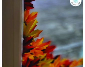 Autumn Leaves Window Clings Sun Catcher - Etsy