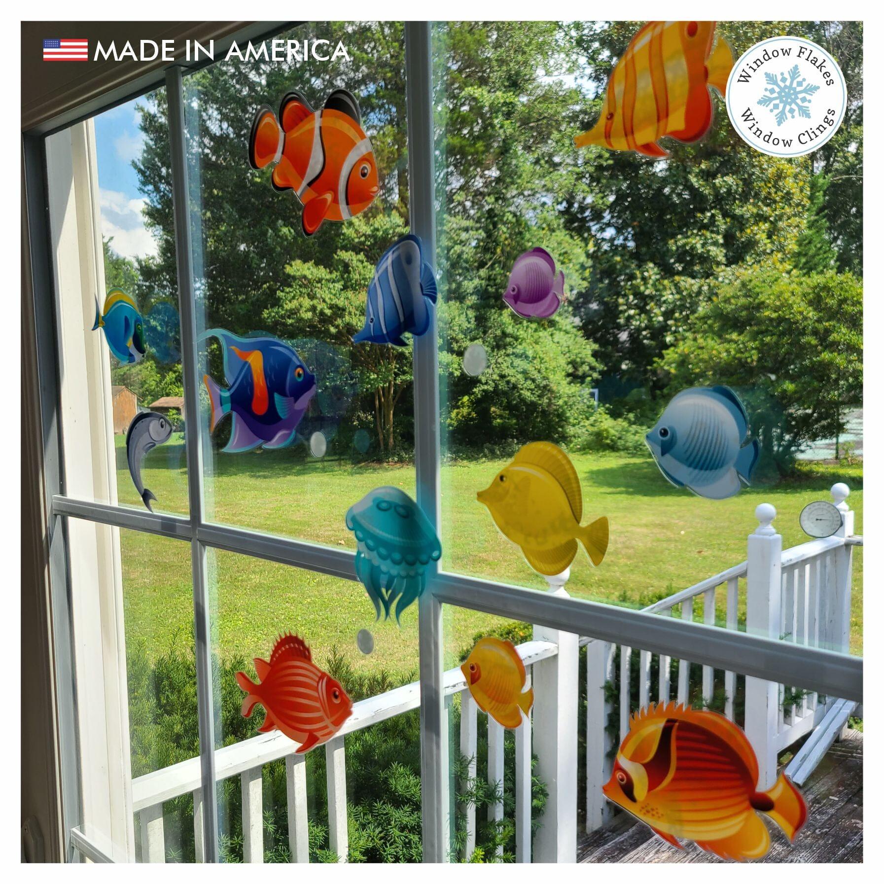 Tropical Fish Decals for Windows, Shower Doors, Glass Panels or Kids ...