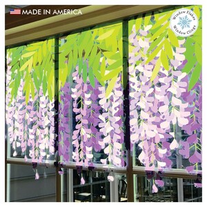 Wisteria Window Cling Borders - Etsy