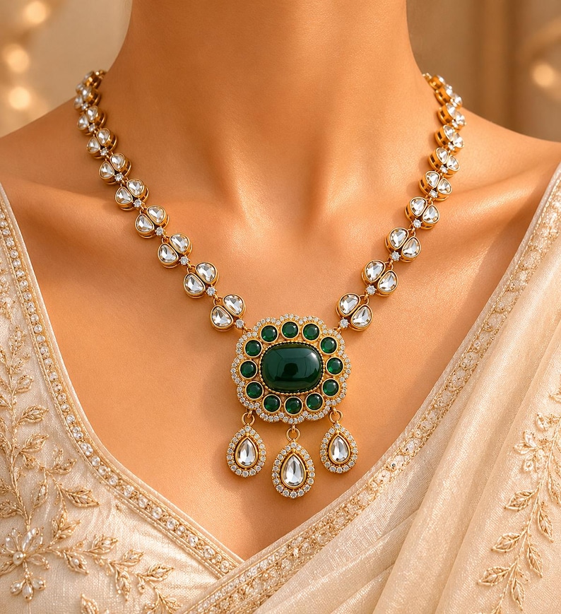 Sabyasachi Inspired Kundan Jewelry Set: Traditional Indian Bridal ...