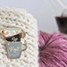 Sip Sip Knit - Gold Plated Hard Enamel Pin Knitters Flair - Etsy