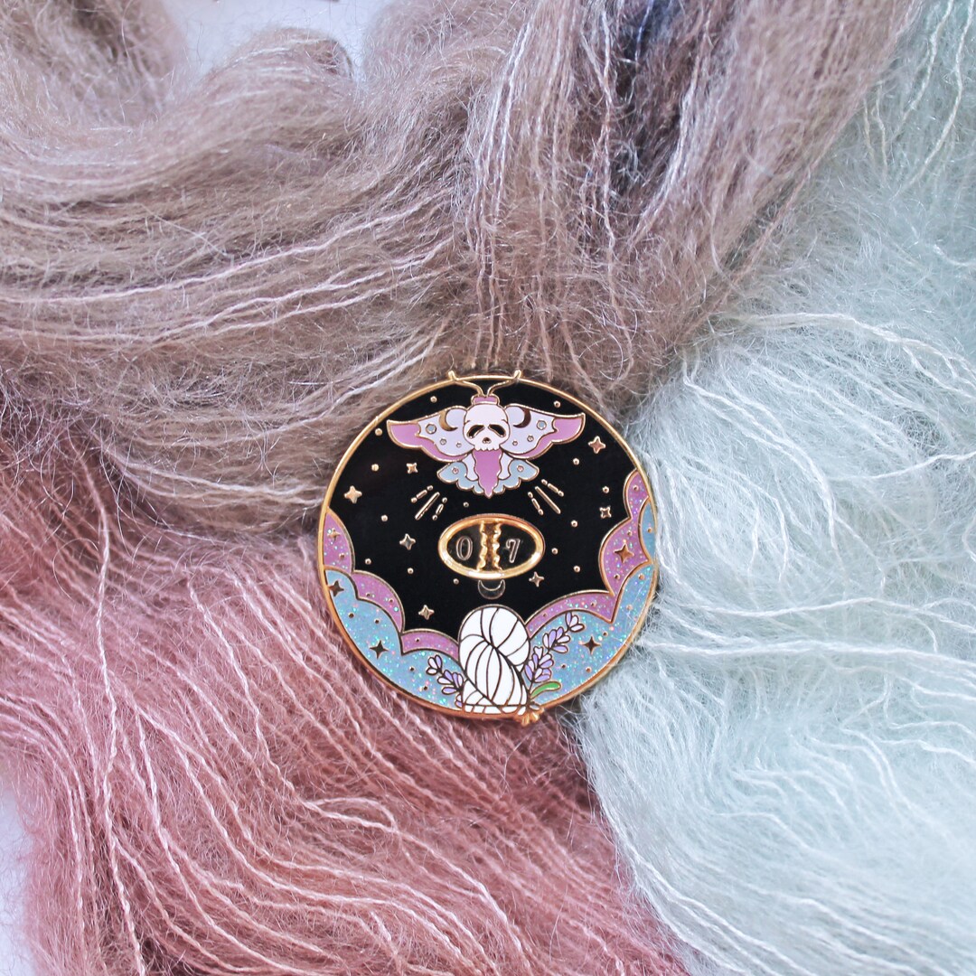 Witchy Row Counter Pin - Hard Enamel Pin Knitters Flair - Etsy