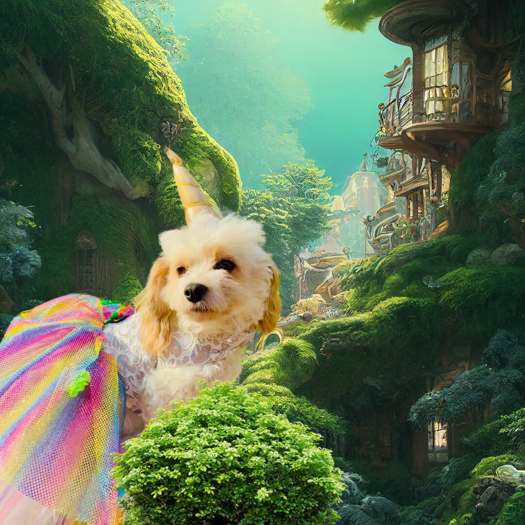 Beautiful Multi Color/rainbow Dog Dress/birthday Dog/cat Dress - Etsy