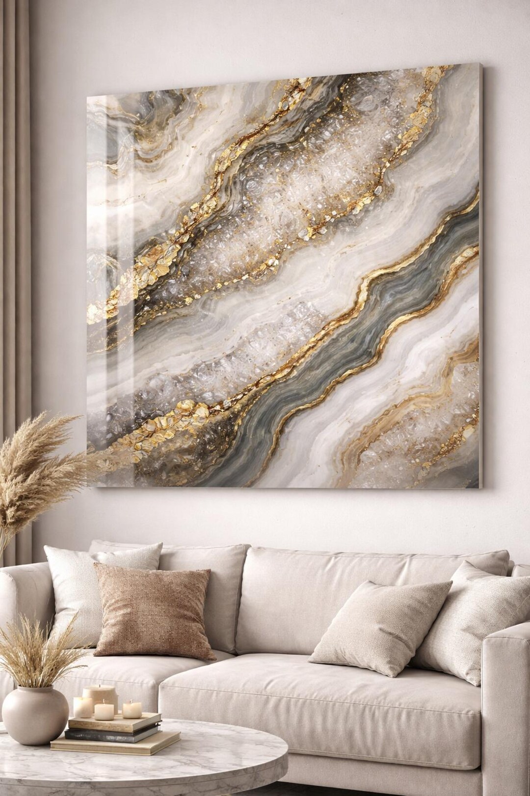 Custom Stone Wall Art | Personalized Natural Texture Print, Luxury ...