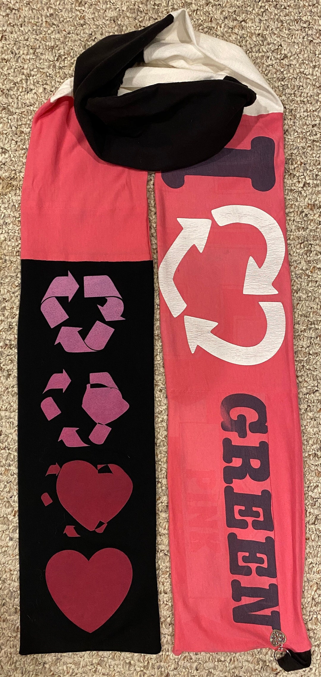 Enviroment Scarf Recycle Scarf Earth Scarf Nature Scarf - Etsy