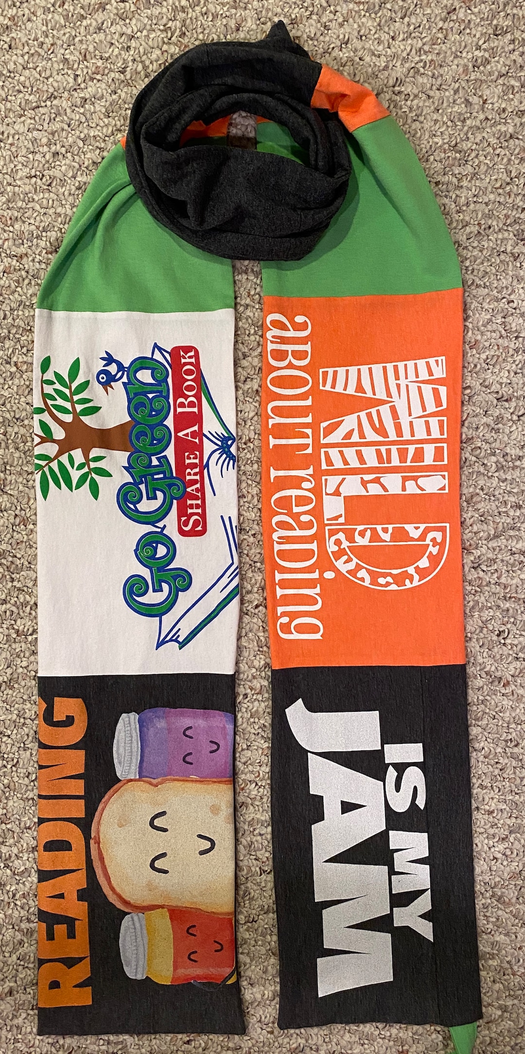 Teacher Scarf, Teaching Scarf, Education Scarf, Reading Scarf, Book ...