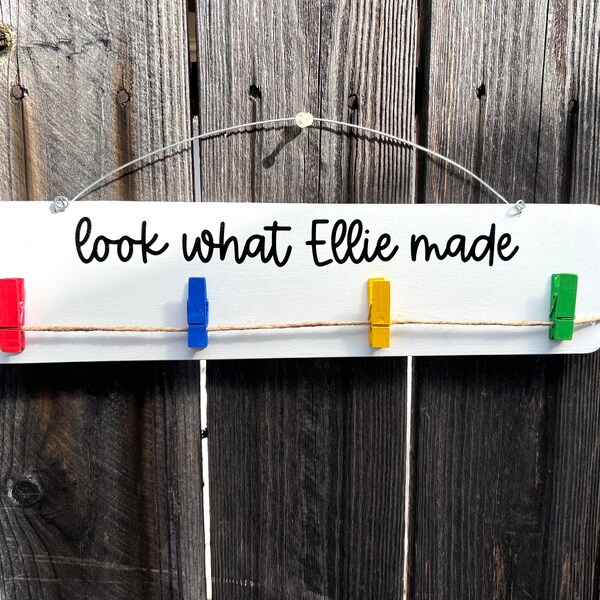 Kids Artwork Hanger - Etsy