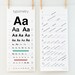 Typometry - Screen Printed Eye Chart for Typography Lovers - Etsy