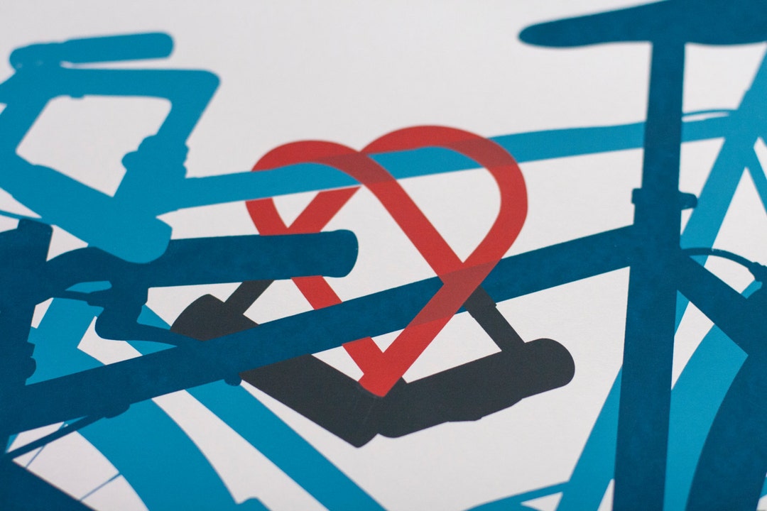 Inseparable- Artcrank Minneapolis 2017 10th Anniversary Screen Printed Bike Poster Reprint - Etsy