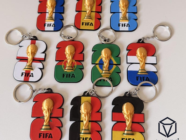 3D Printed World Cup 2026 Keychain | Soccer Fan Collectible Keyring - Etsy