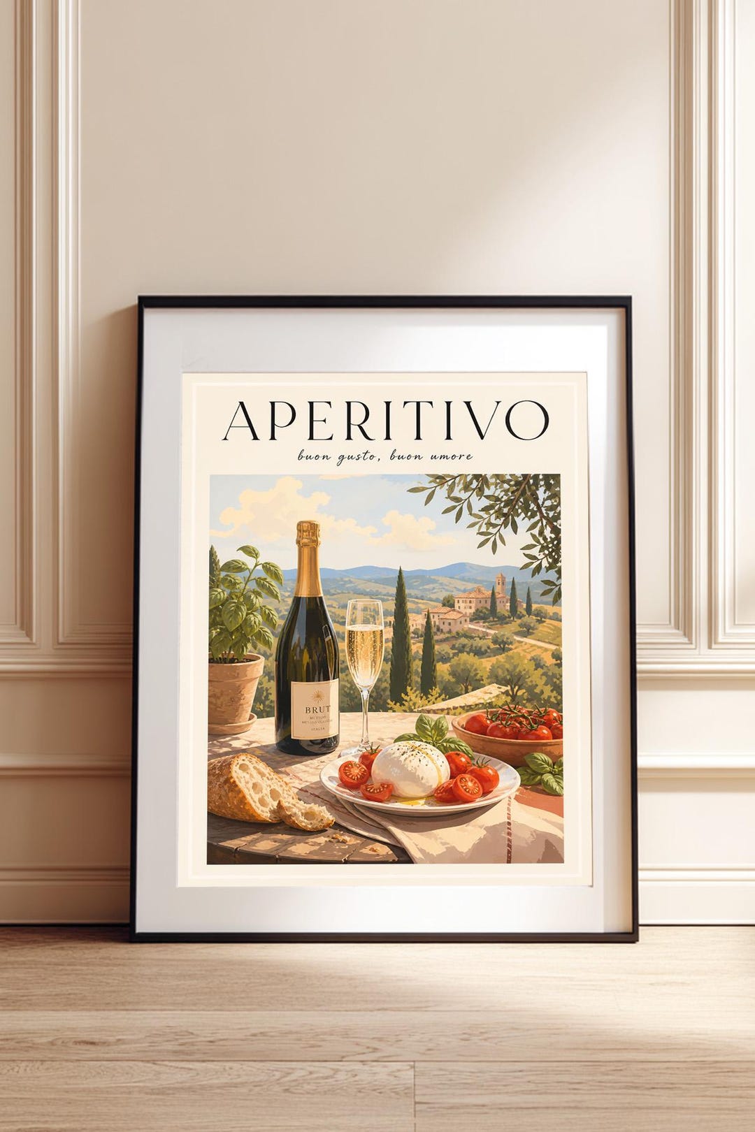 Aperitivo Poster Print, Italian Kitchen Wall Art, Vintage Italian ...