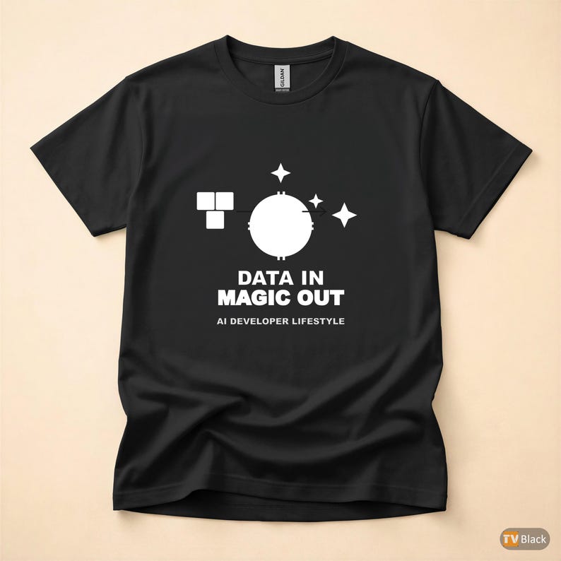 Data in Magic Out / Developer T-shirt / AI Data Science Programmer Tee ...