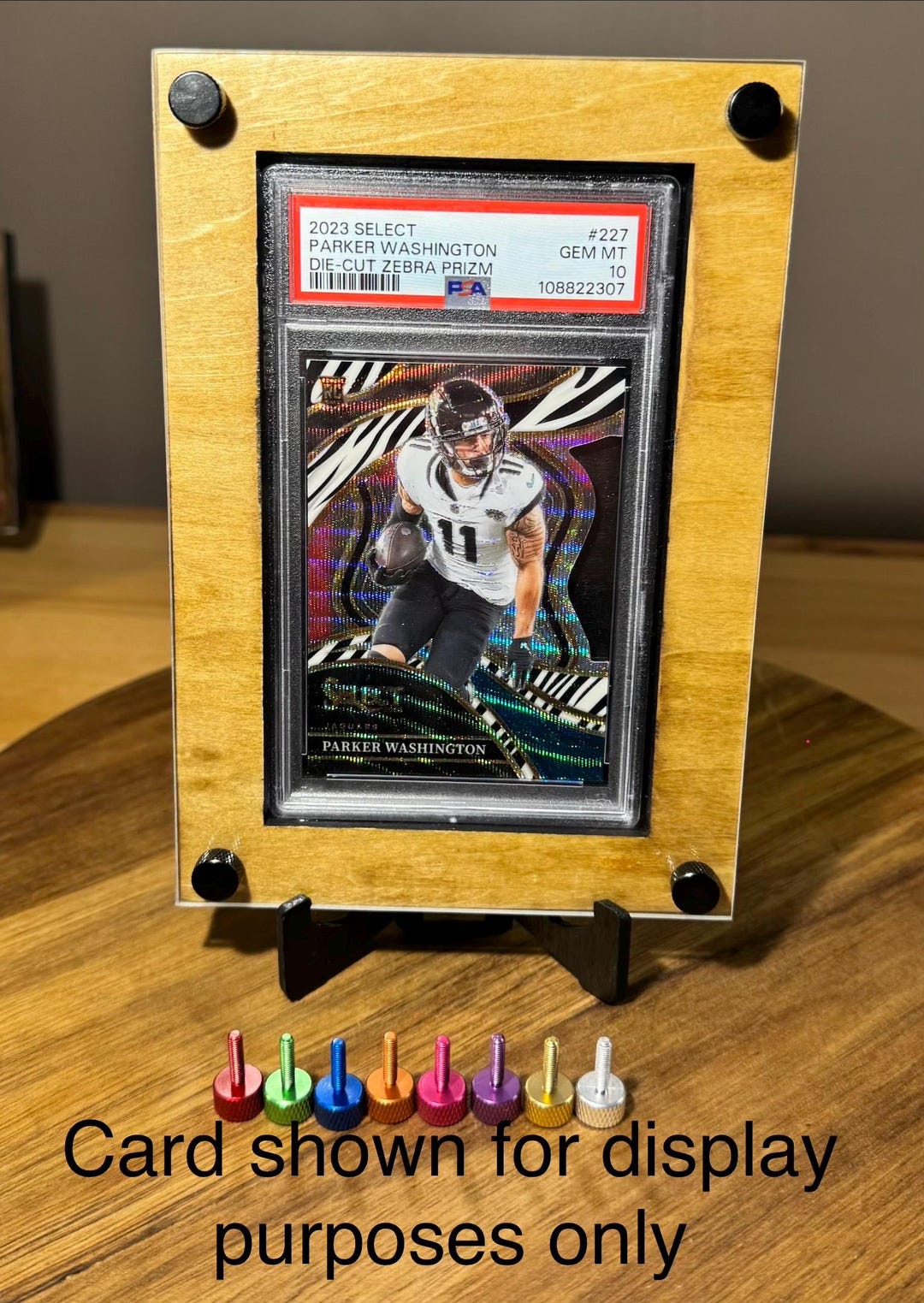 PSA Slab Display Frame, Laser Cut Wood Graded Card Holder, Pokemon and ...