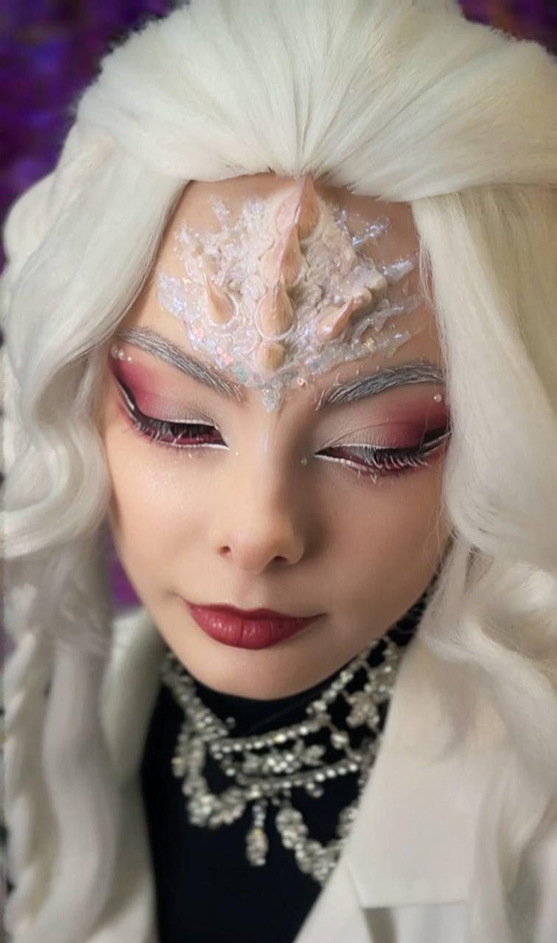 Dragon Forehead Prosthetic, Artistic SFX Makeup, Silicone Appliance for ...