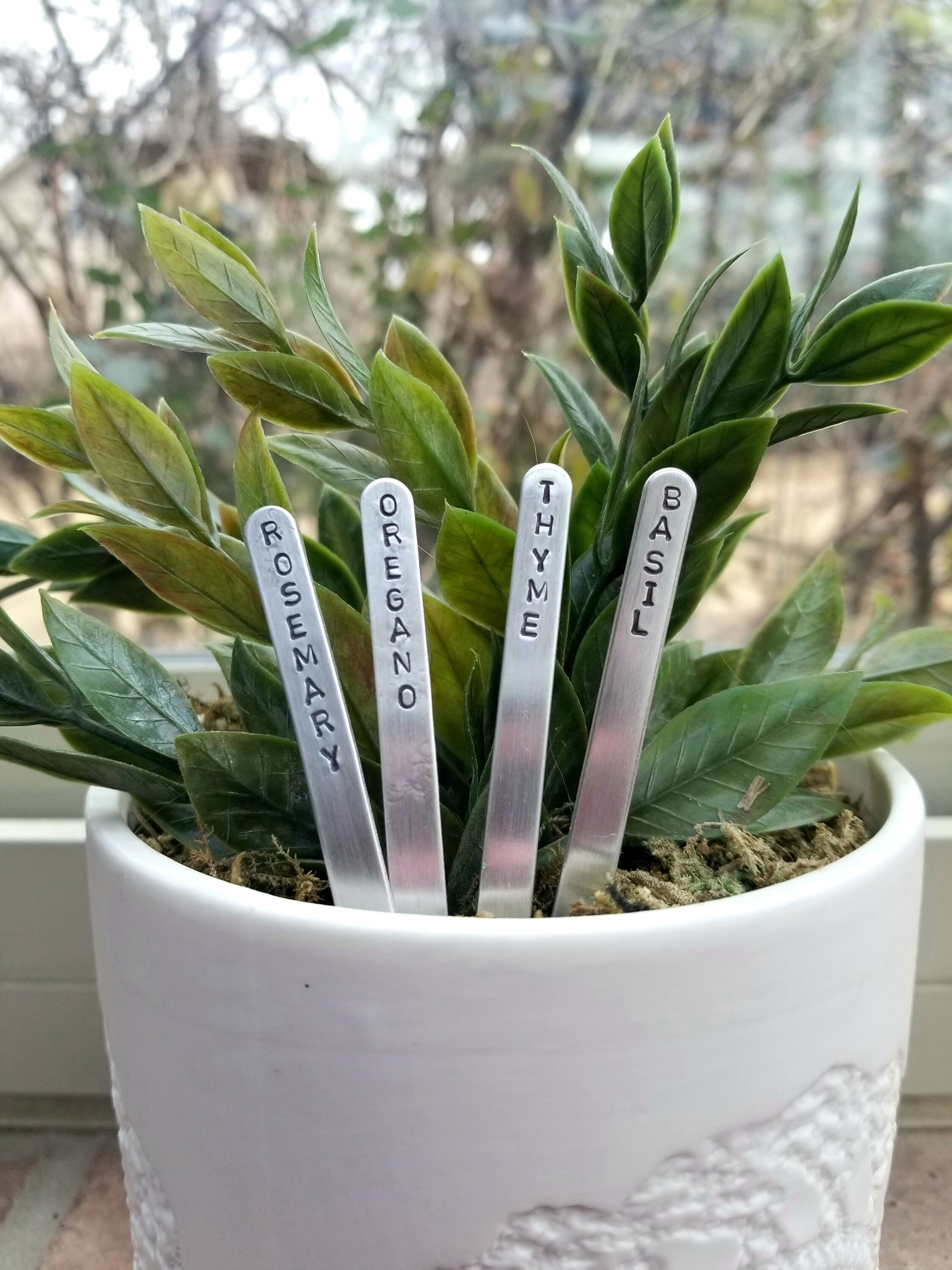 Mini Aluminum Herb Plant Markers 1/4