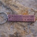 Personalized Hand Stamped Quote Copper Key Chain - Etsy