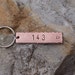 Personalized Hand Stamped Copper Key Chain - Etsy