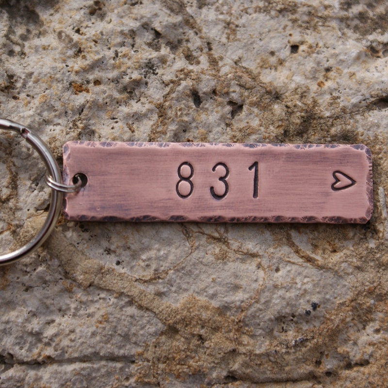 Stamped Key Chain - Etsy