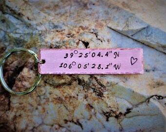 Rustic Copper Morse Code Key Chain - Etsy