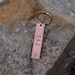 Personalized Hand Stamped Copper Key Chain - Etsy