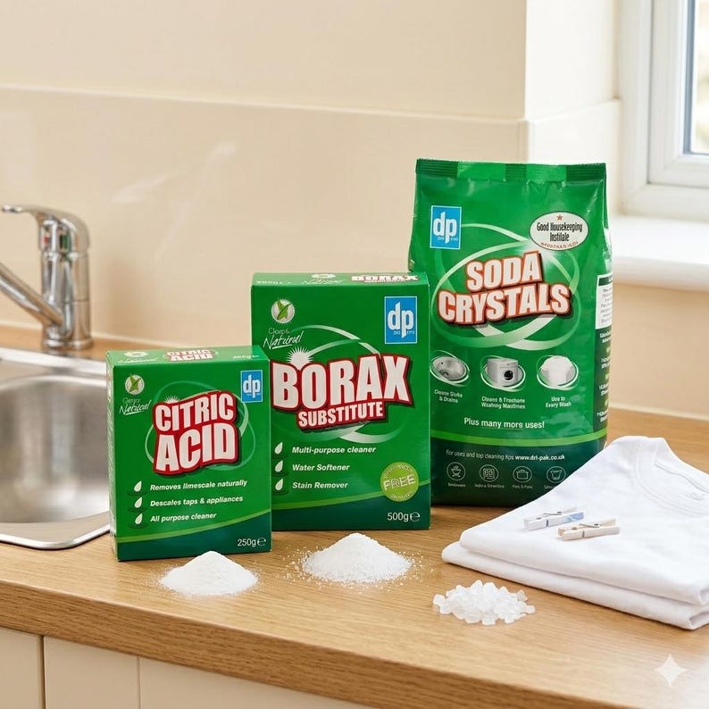 Dri-pak Natural Eco Cleaning Bundle | Soda Crystals, Citric Acid ...