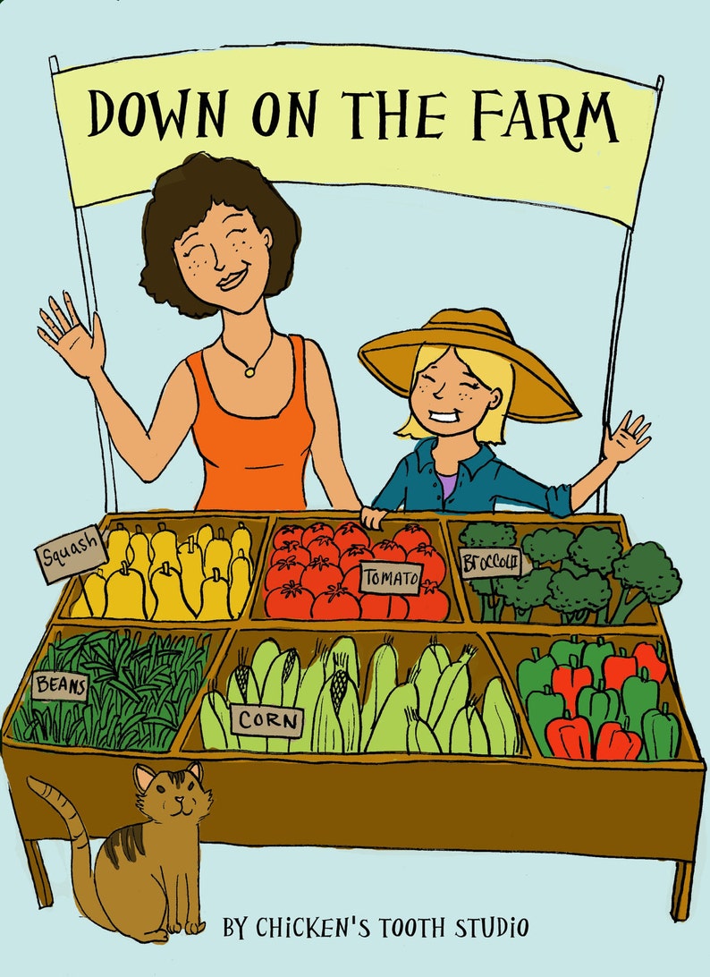 Printable Coloring Book, Down on the Farm - Etsy