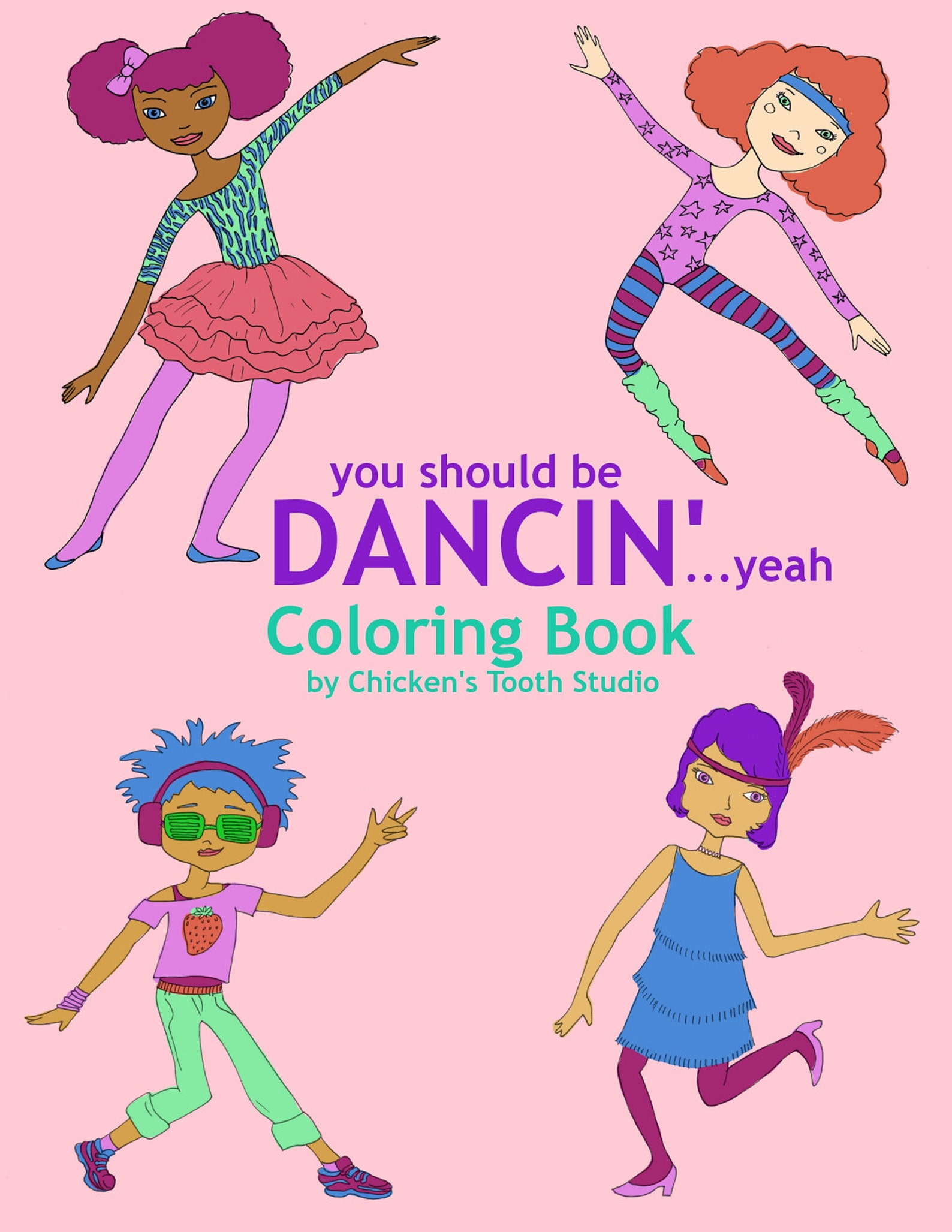Printable Coloring Book DANCIN' - Etsy