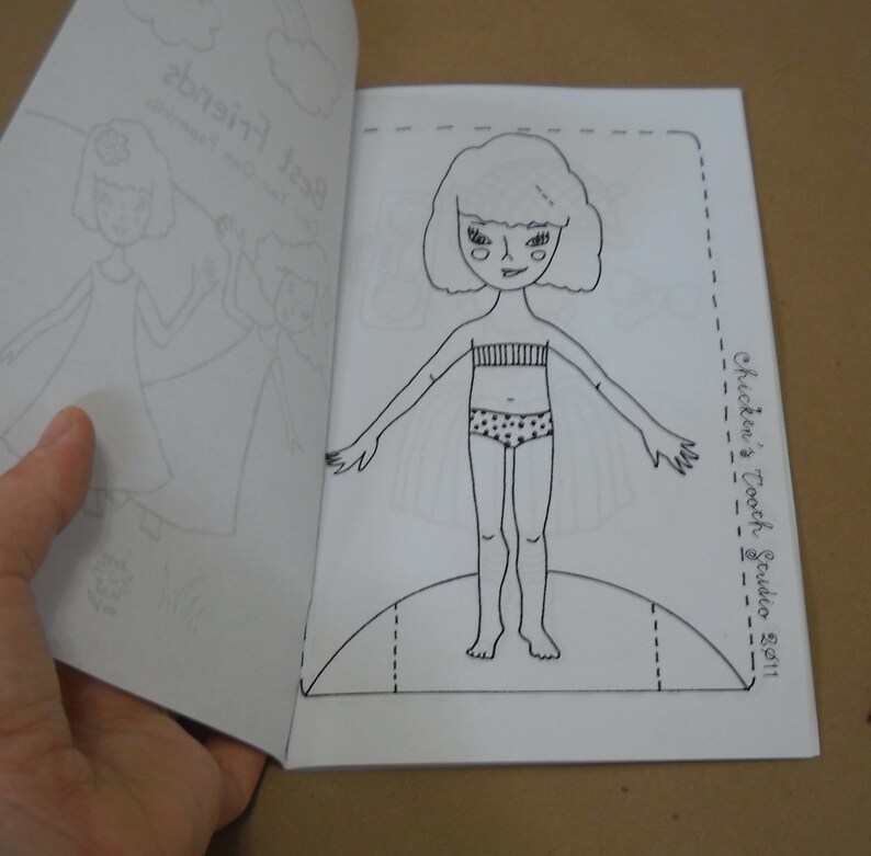 Printable Paper Dolls, Color Your Own (best Friends) - Etsy