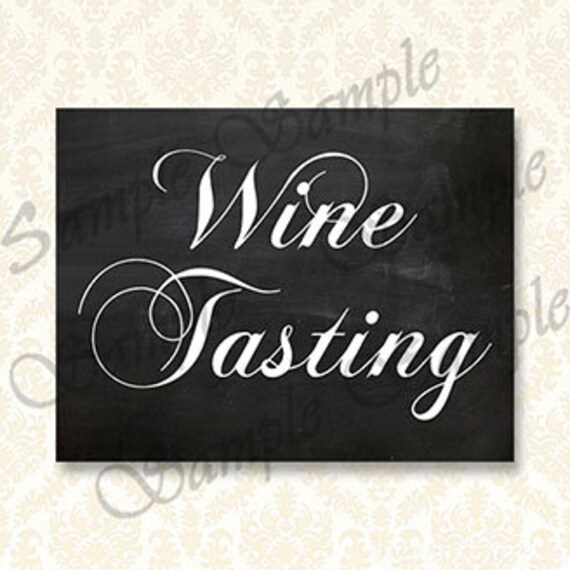 Wine Tasting Sign Chalkboard Wedding Wine Party Signs Wine | Etsy